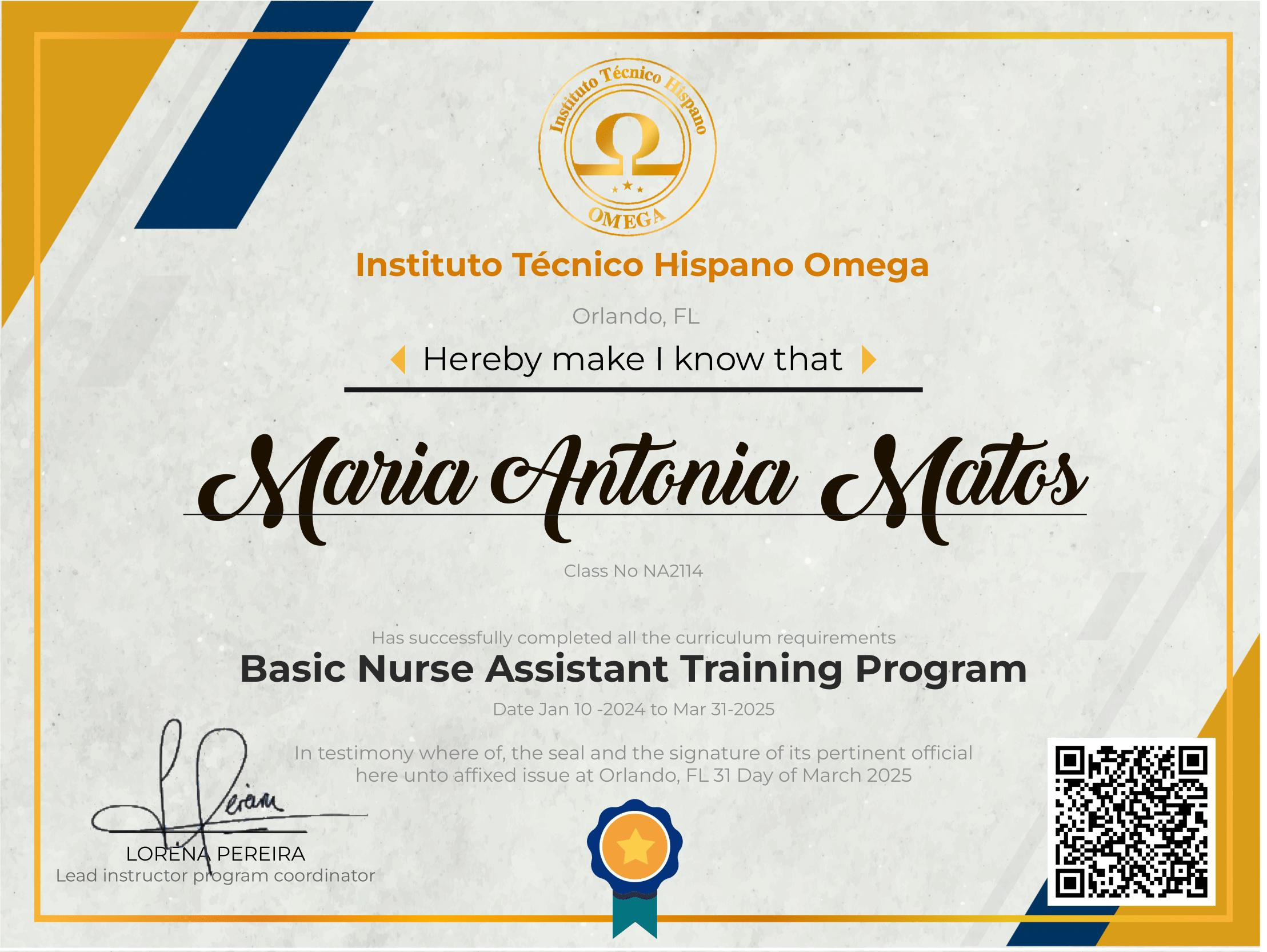 Certificado de finalización 001074 - Instituto Hispano | Tu instituto ...